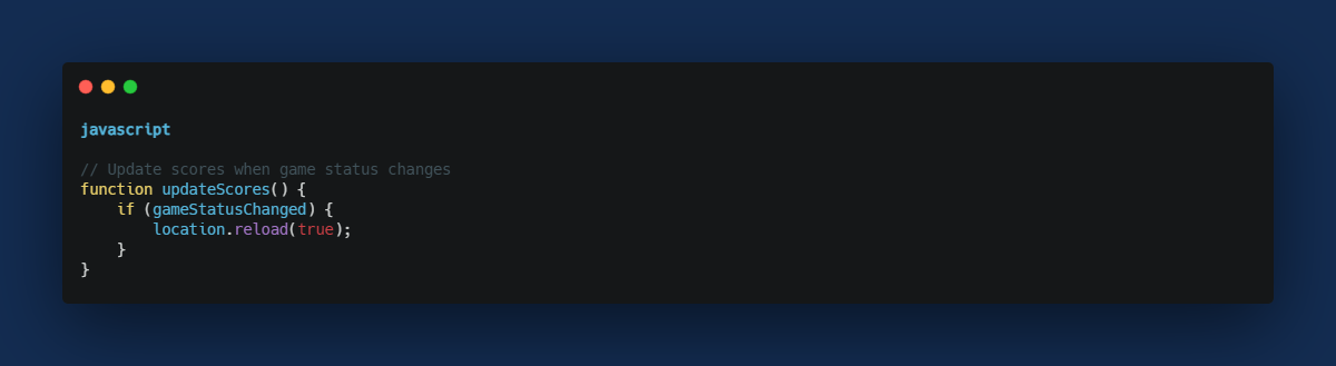 How to use JavaScript:location.reload(true) effectively